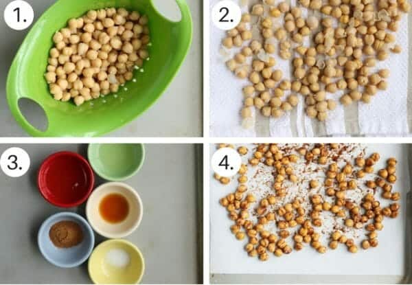 Soft Roasted Chickpeas Recipe (A Salty-Sweet Snack)