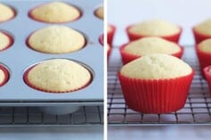 Healthy Vanilla Cupcakes (Less Sweet and SO Good!)