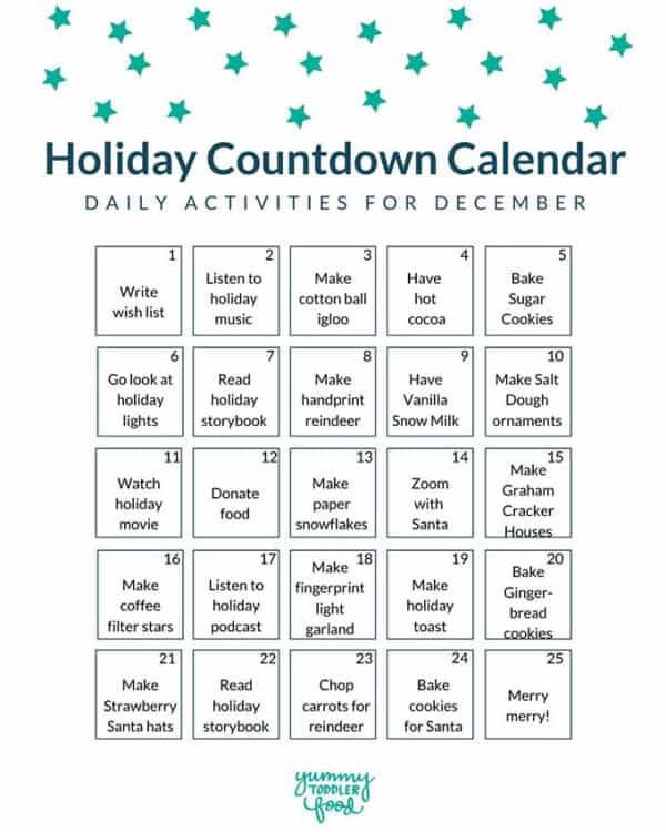 Best Christmas Activities for Kids (+ Free Countdown Calendar!) - Yummy ...