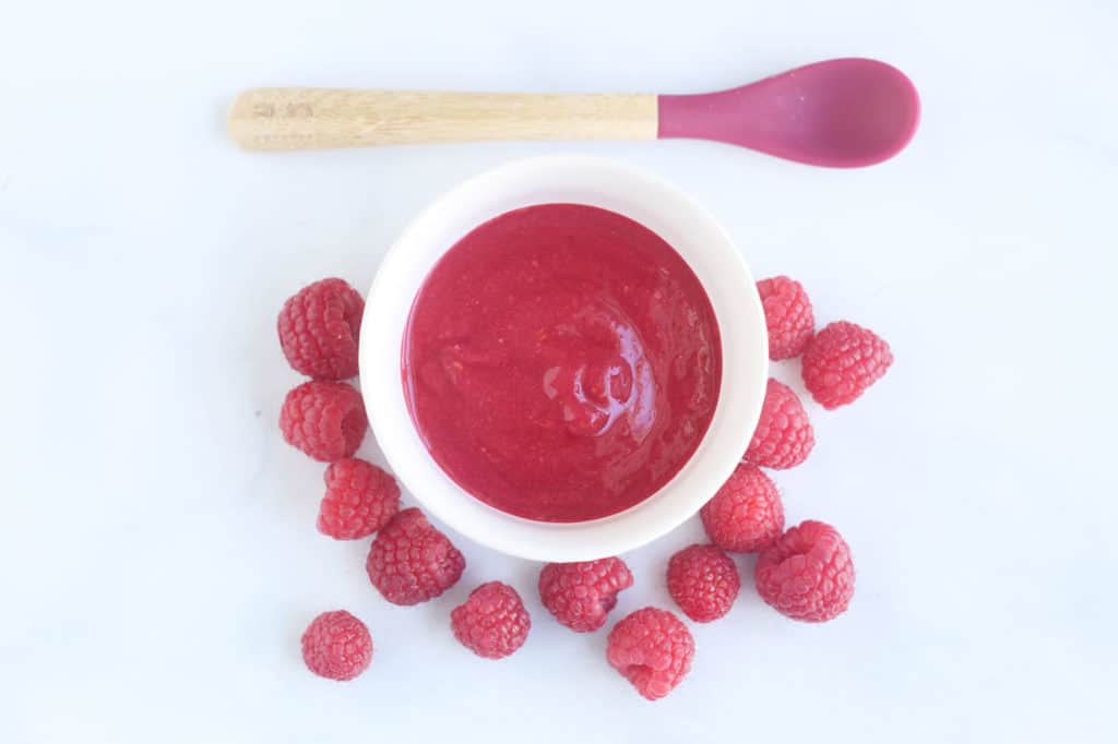 Fresh Raspberry Puree (5 Minutes to Make and Easy to Freeze)