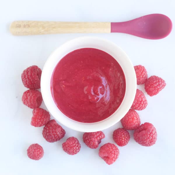 Fresh Raspberry Puree (5 Minutes to Make and Easy to Freeze)