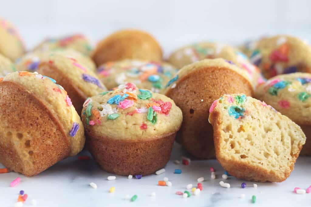 Favorite Birthday Cake Muffins (with Sprinkles!)