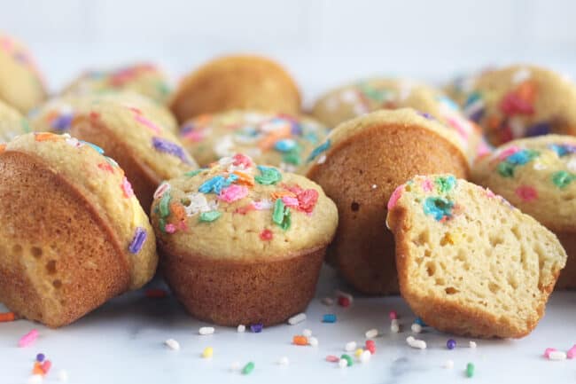 Favorite Birthday Cake Muffins (with Sprinkles!)