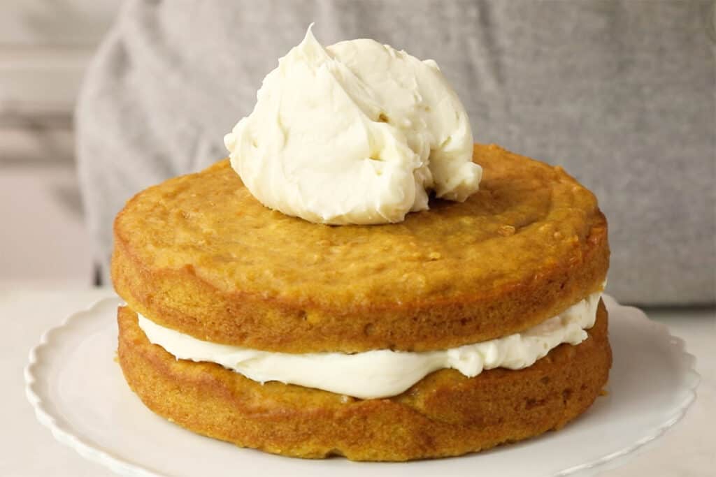 Sweet Potato Cake with Cream Cheese Frosting (A Yummy Baby Cake!)