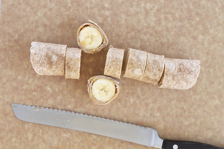 Banana Sushi (3 Ingredient Kids Lunch)