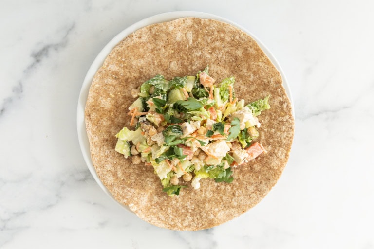 Easy Salad Wrap - Yummy Toddler Food