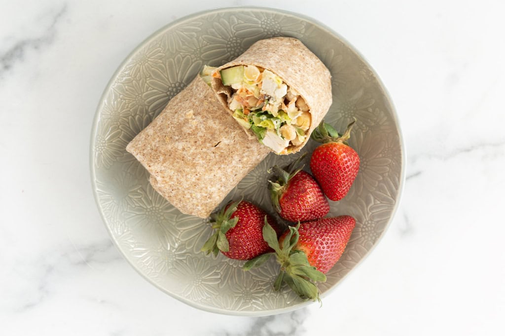 Easy Salad Wrap - Yummy Toddler Food