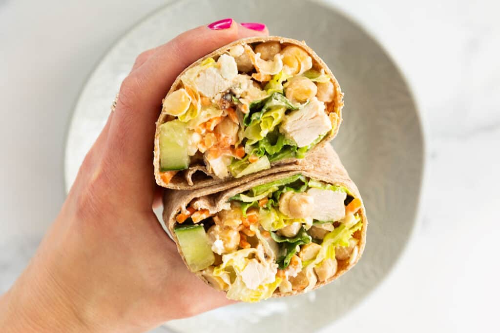 Easy Salad Wrap - Yummy Toddler Food