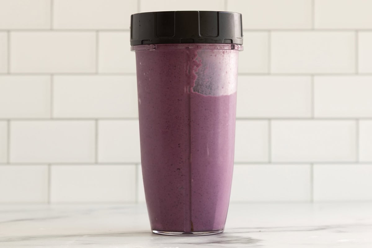 Blueberry Smoothie with Milk - Yummy Toddler Food