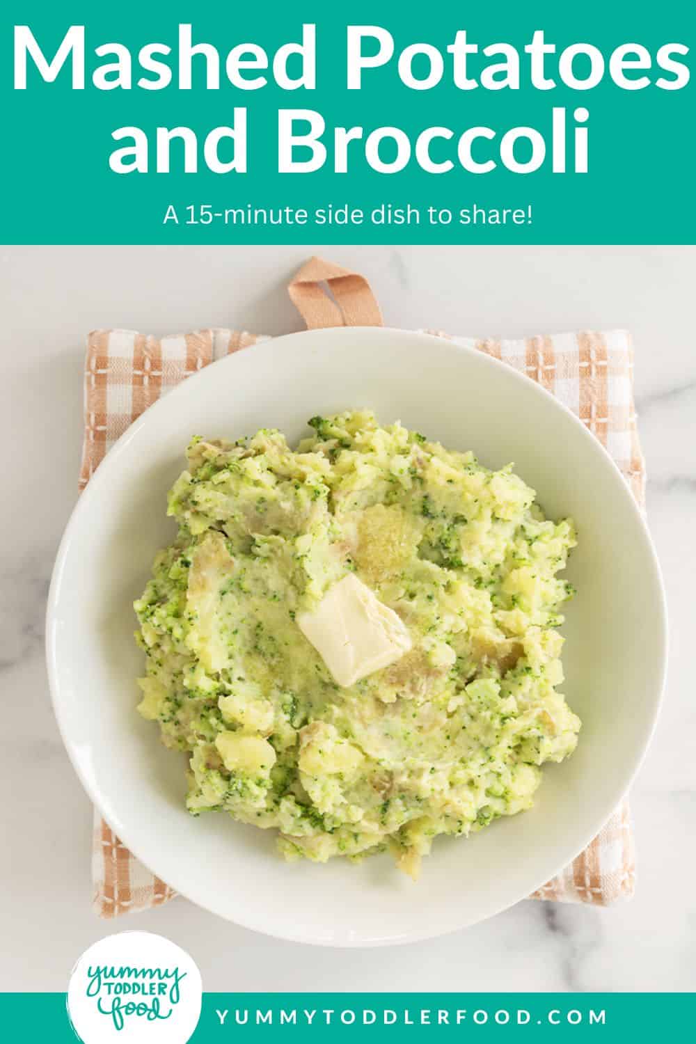 Healthy Mashed Potatoes with Broccoli - Yummy Toddler Food