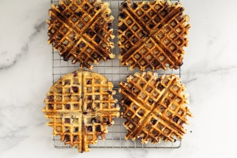 Blueberry Waffles (Crisp and Nutritious) - Yummy Toddler Food